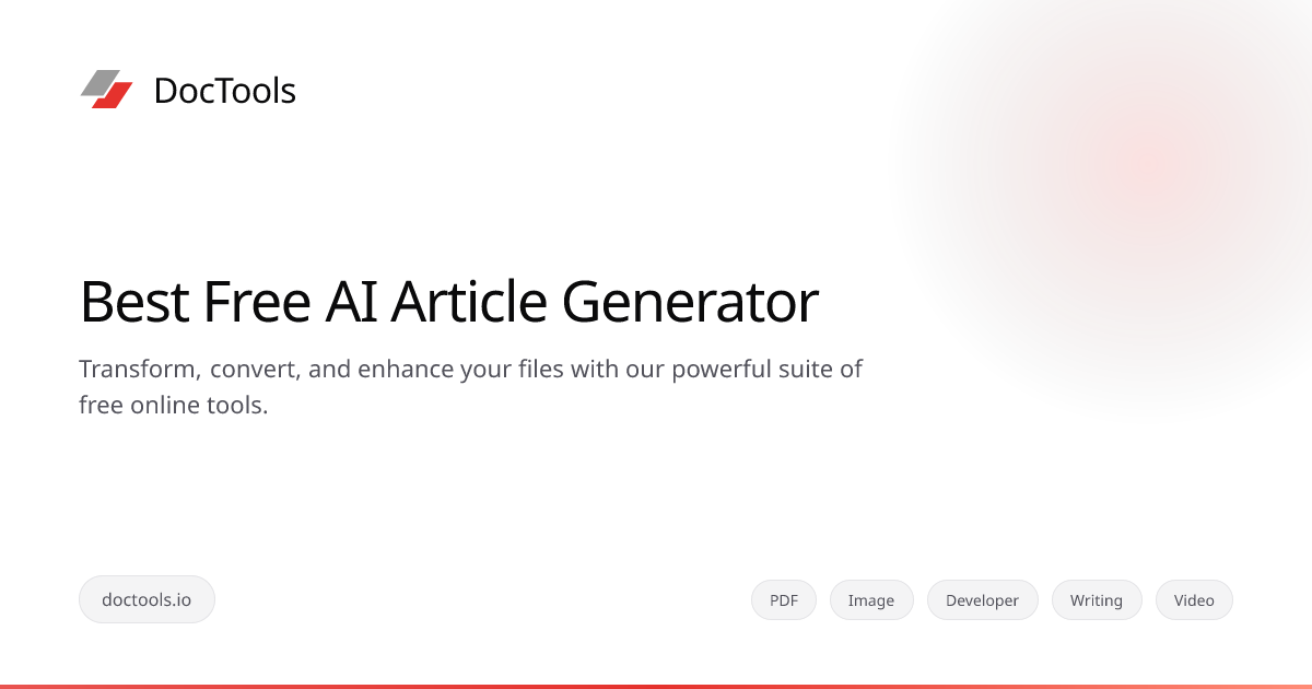 Best Free AI Article Generator